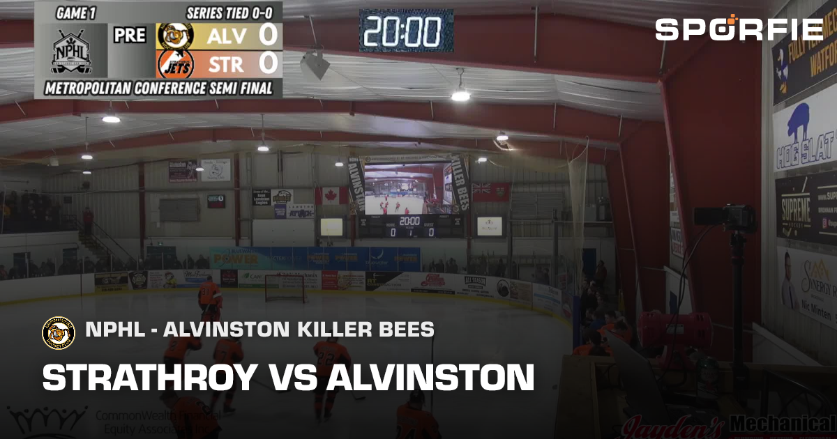 Strathroy vs Alvinston (NPHL - Alvinston Killer Bees) | Sporfie